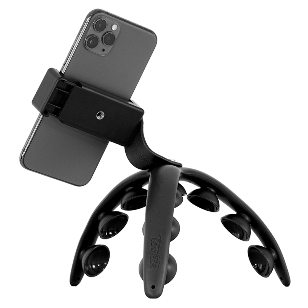 Tenikle Bendable Suction Mount with 360 Arm Attachment Black